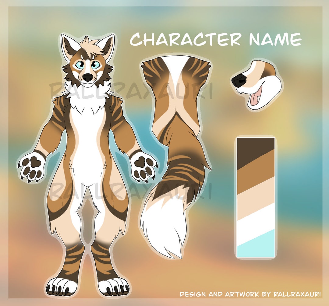 Furry Wolf Adoptable Anthro Furries Fursona Adopt Cute Natural Colours ...