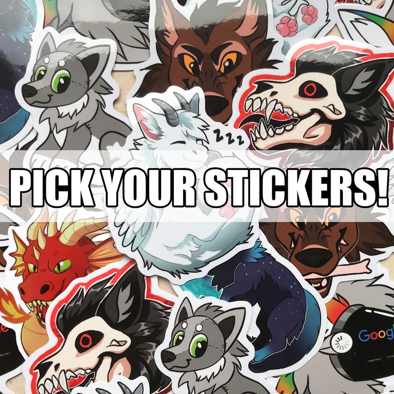 Furry Sticker - Etsy