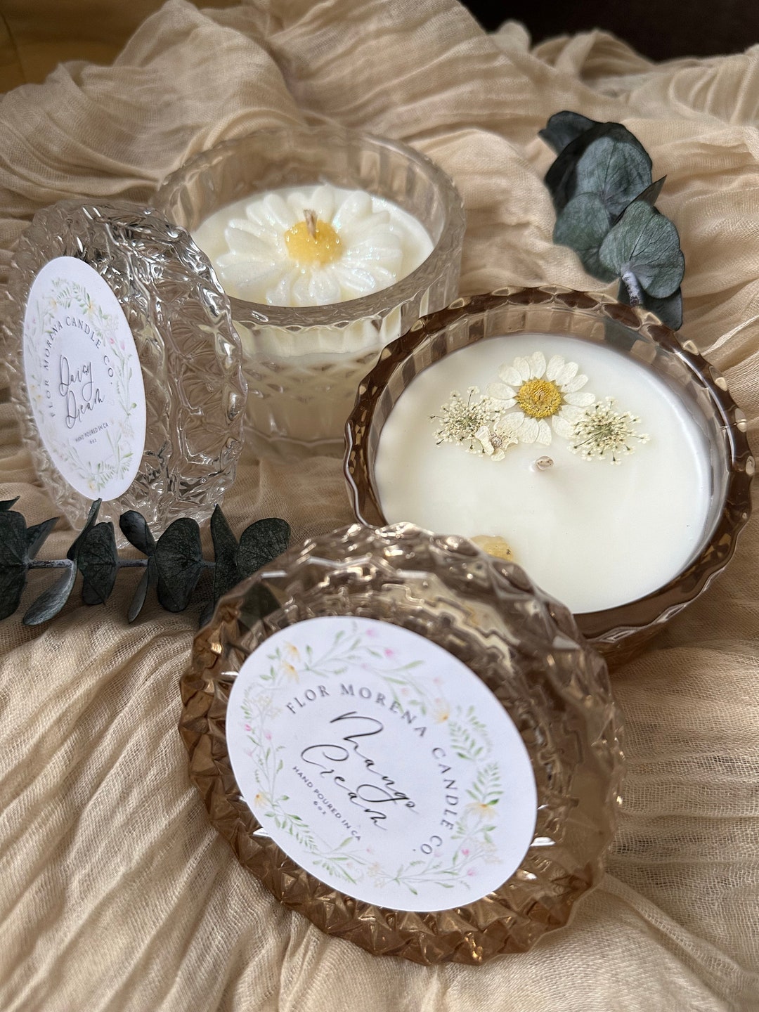 Spring Candles | Daisy Candles - Etsy