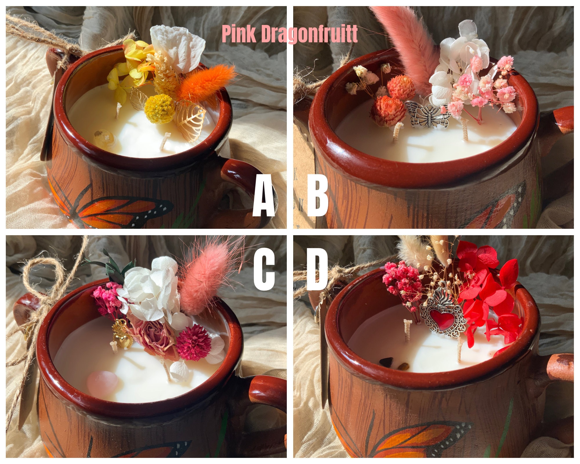 Monarch Azucarera Candles | Mexican Candles | Monarch Butterfly Candles ...