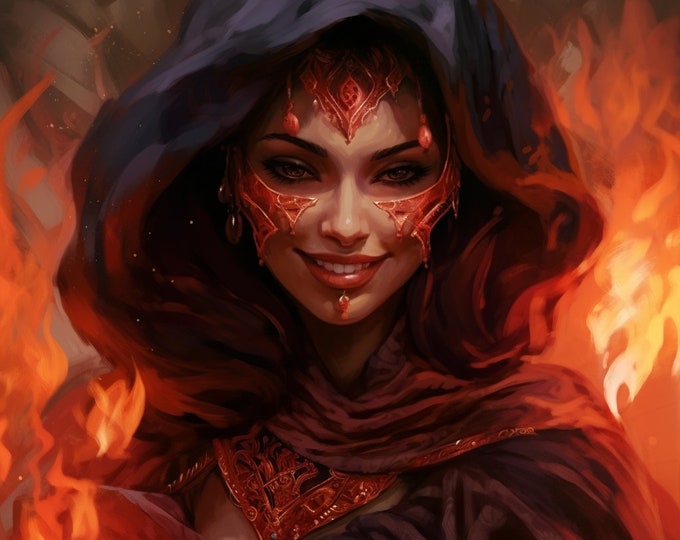 FIRE JINN Female Spirit Companion, Remote Spirit Binding, Living Entity ...