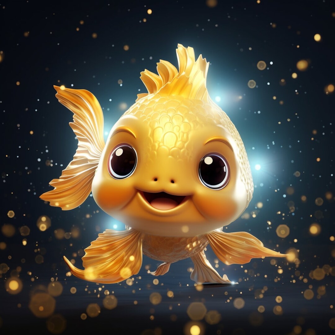 Aury Goldfish Spirit Companion, Money, Abundance, Wealth, Distant ...