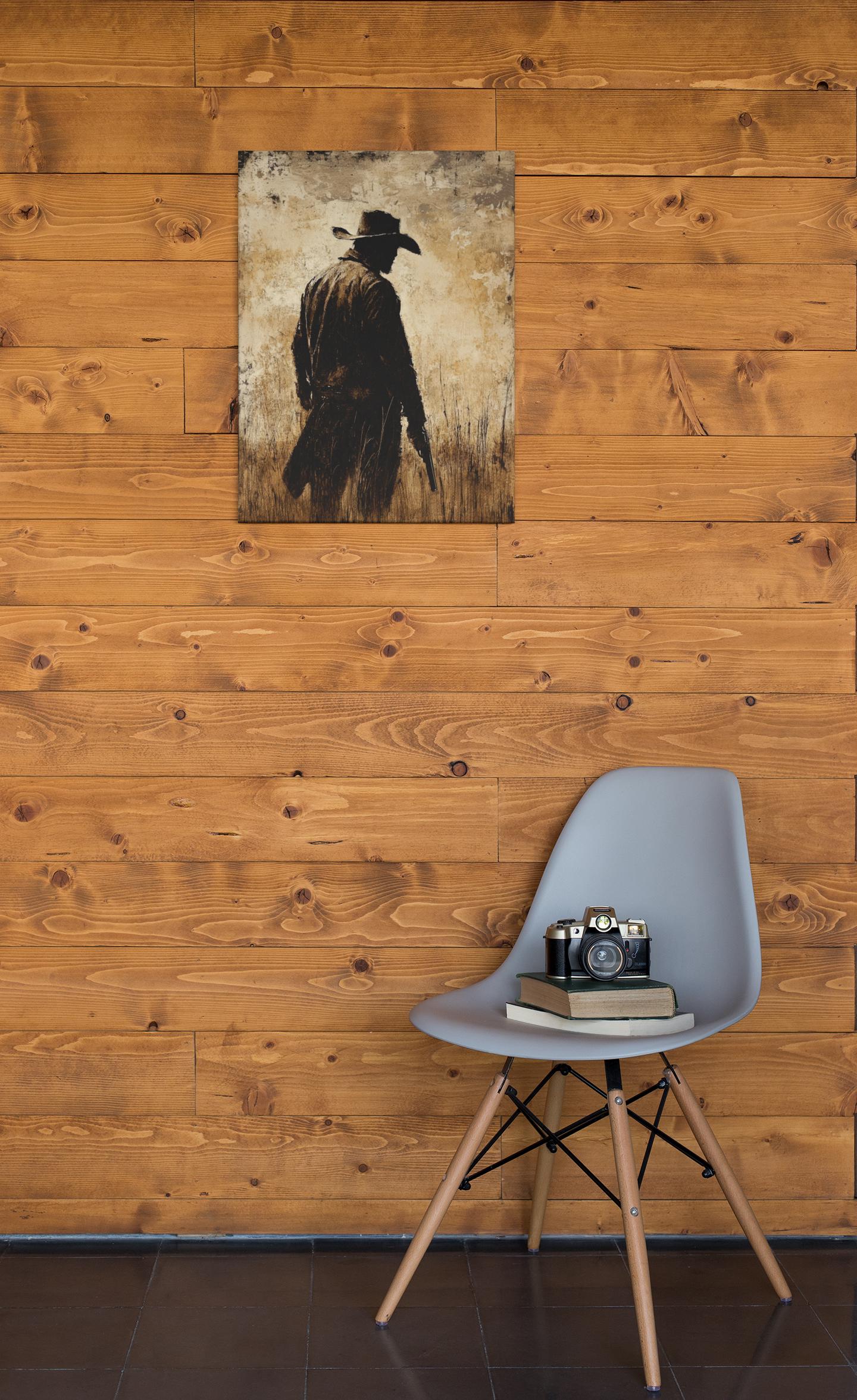 American Cowboy Art Print, Old West Rustic Wall Decor, Outlaw - Etsy