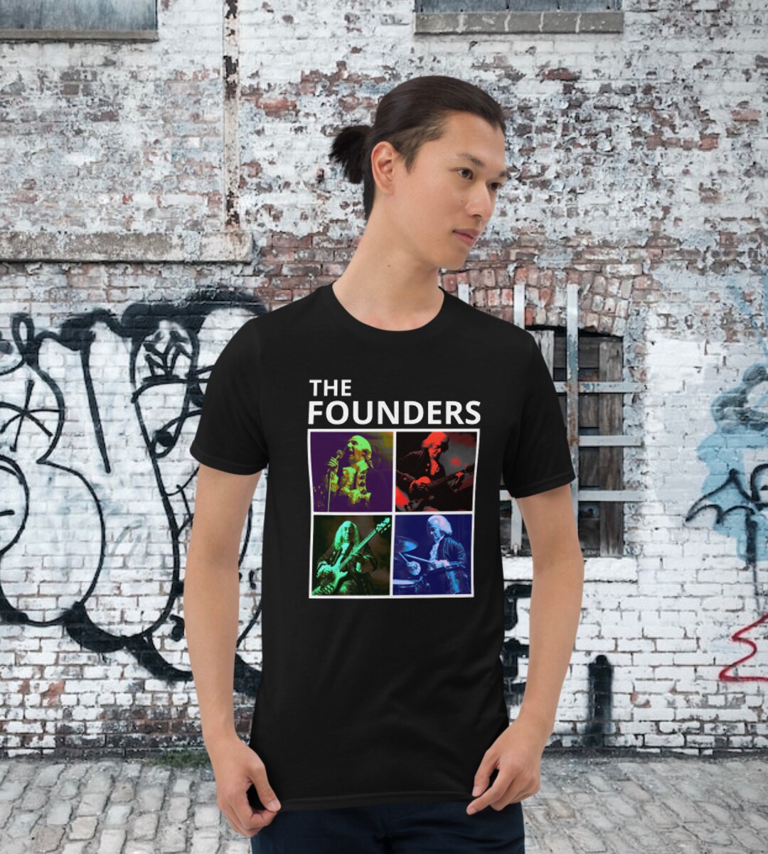 Tee - the Founders - Dark - Graphic T-shirts - Funny / Patriotic Design ...