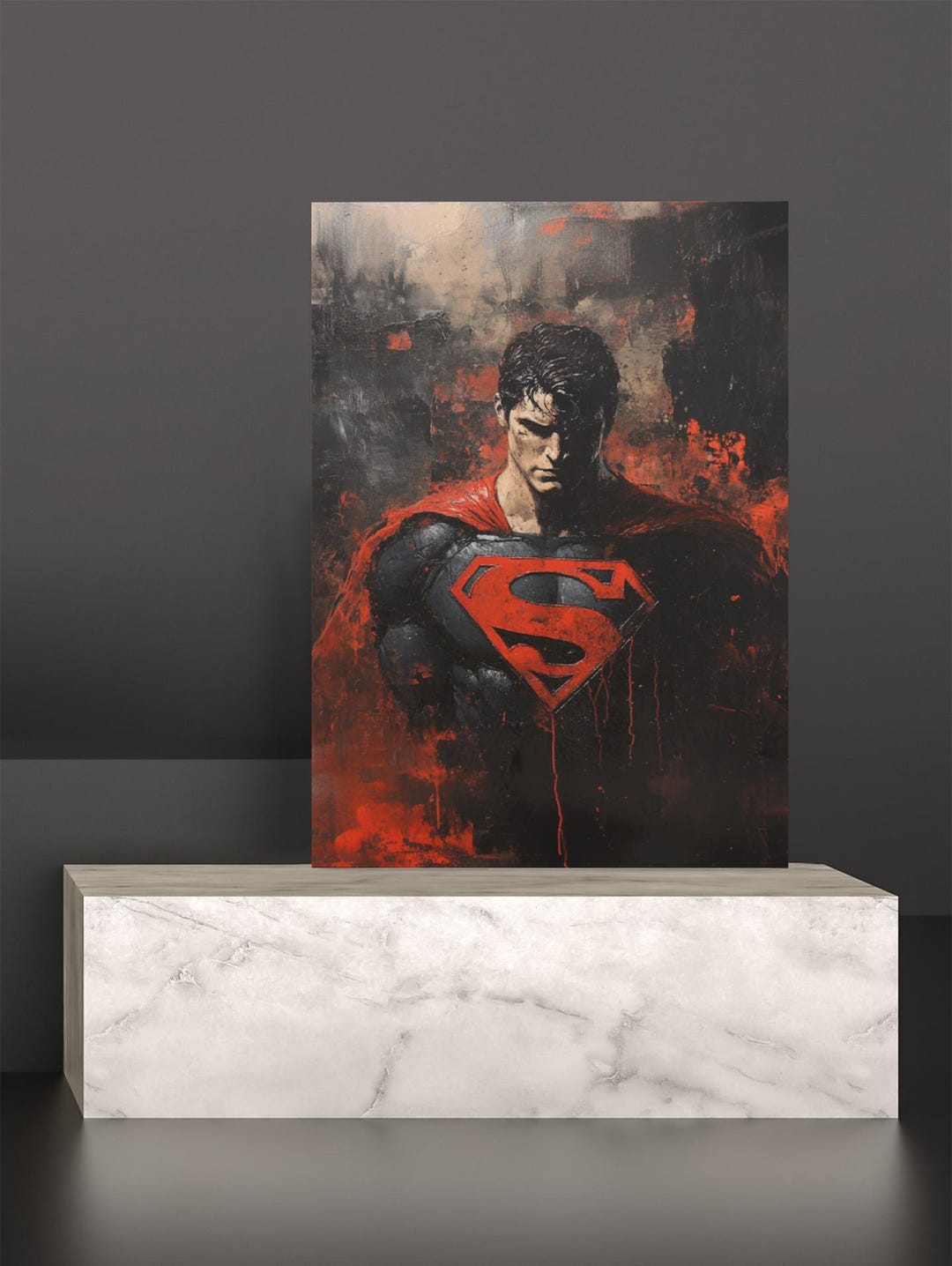 Art Print - Superhero, Dark, Abstract, Painting, Urban, Grungy ...