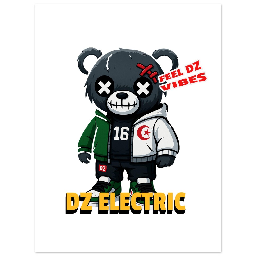 DZ ELECTRIC – Algerian Streetwear Energy on Your Wall - Etsy