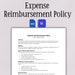 Editable Employee Reimbursement Policy Form HR Template Payroll ...