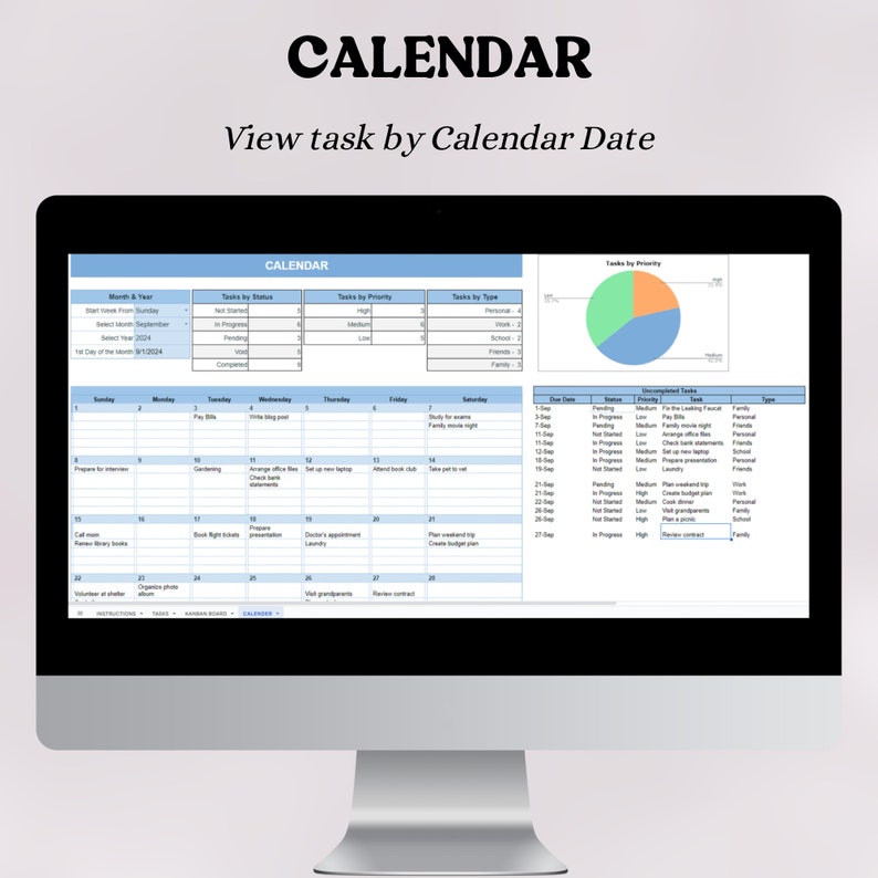 Task Tracker | Digital to Do List | Productivity Planner | Assignment ...