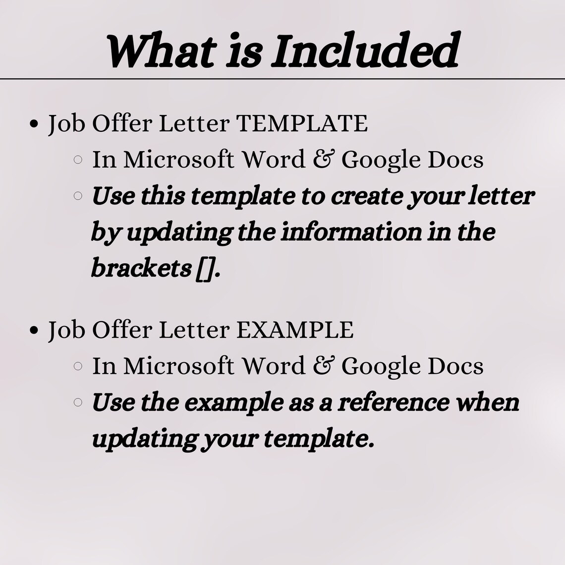 Job Offer Letter Template | Employment Offer Letter | New Hire Form ...