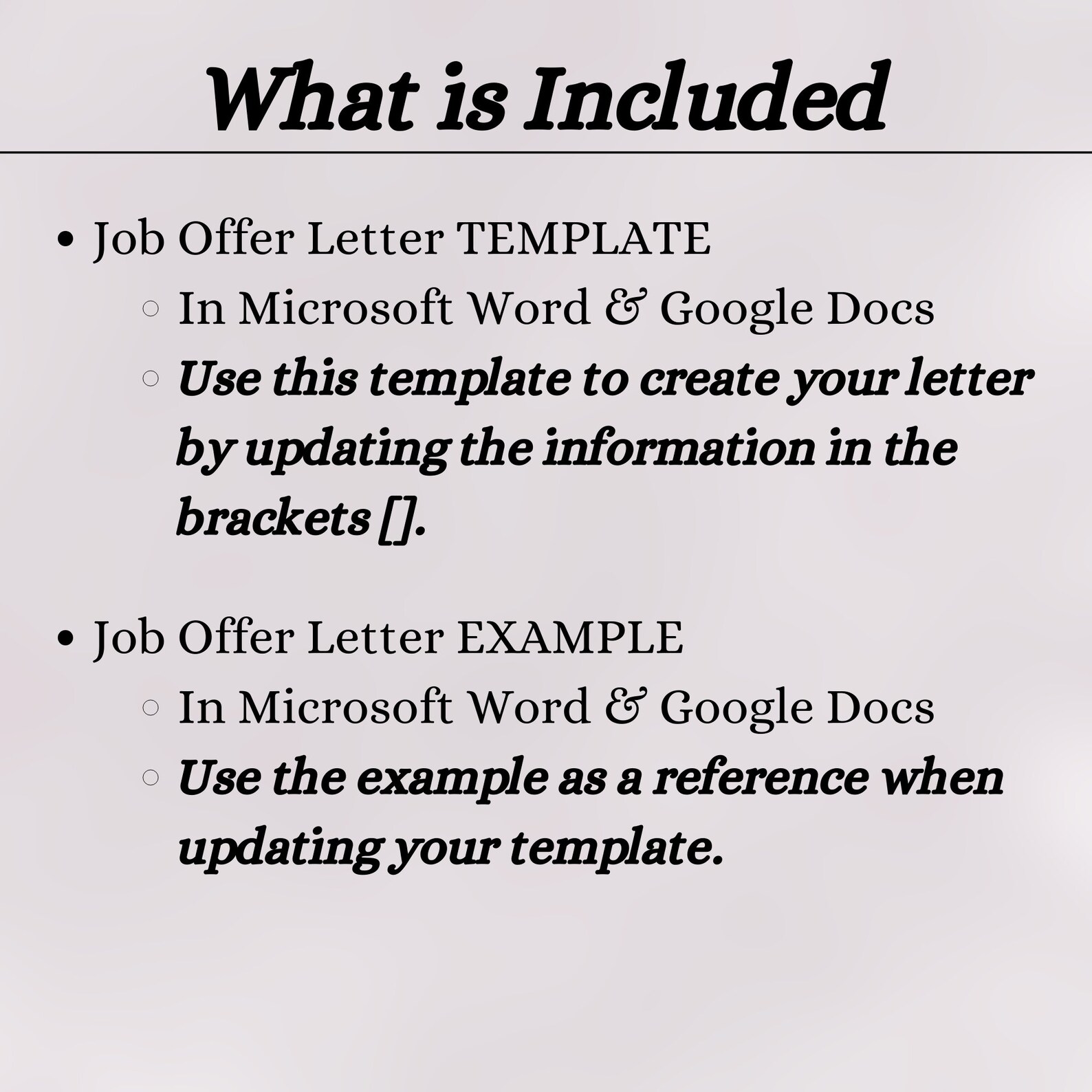 Job Offer Letter Template | Employment Offer Letter | New Hire Form ...