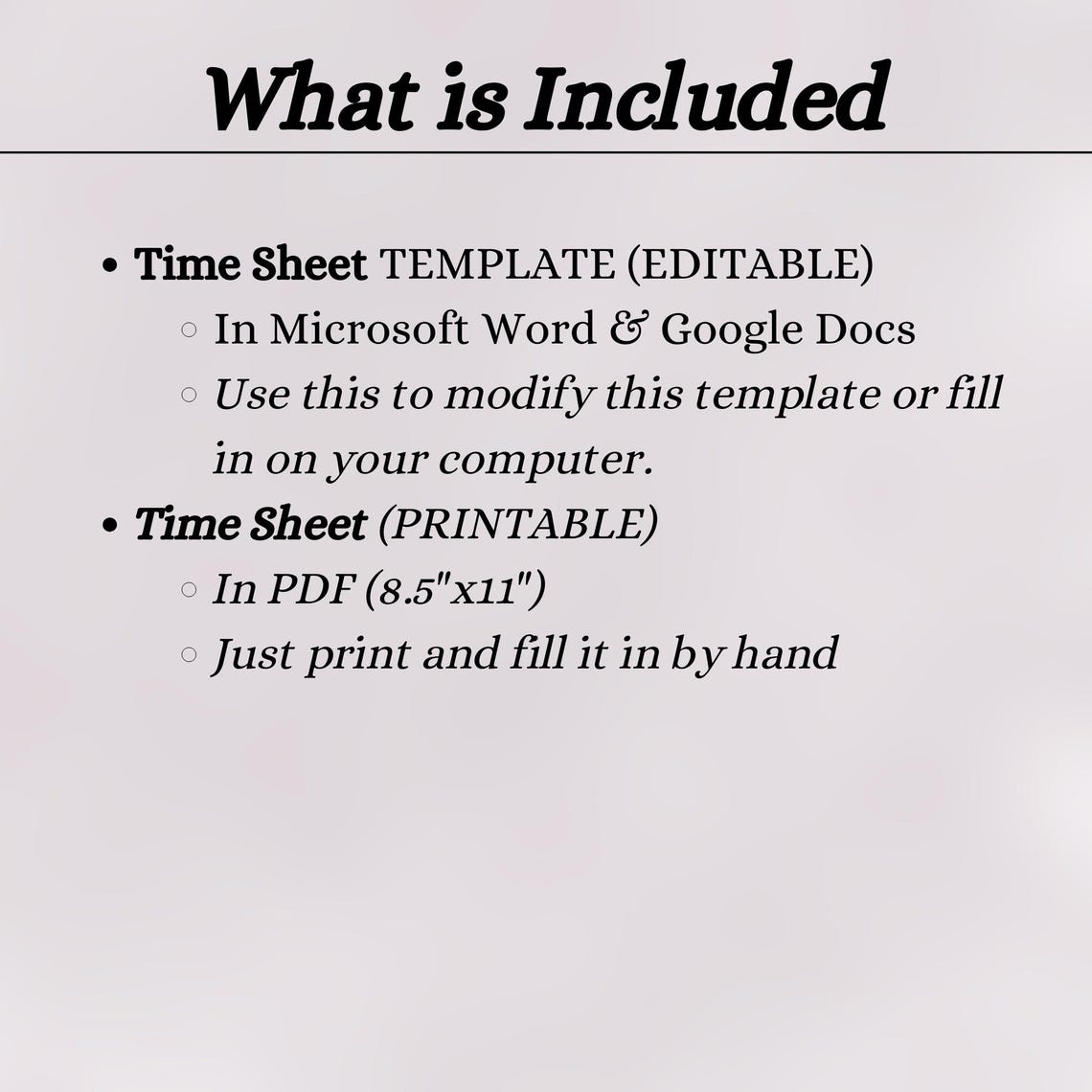 Cleaning Service Time Sheet | Cleaning Business Weekly Timesheet ...