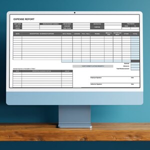 Editable Excel Spreadsheet | Employee Reimbursement Form | HR Template ...