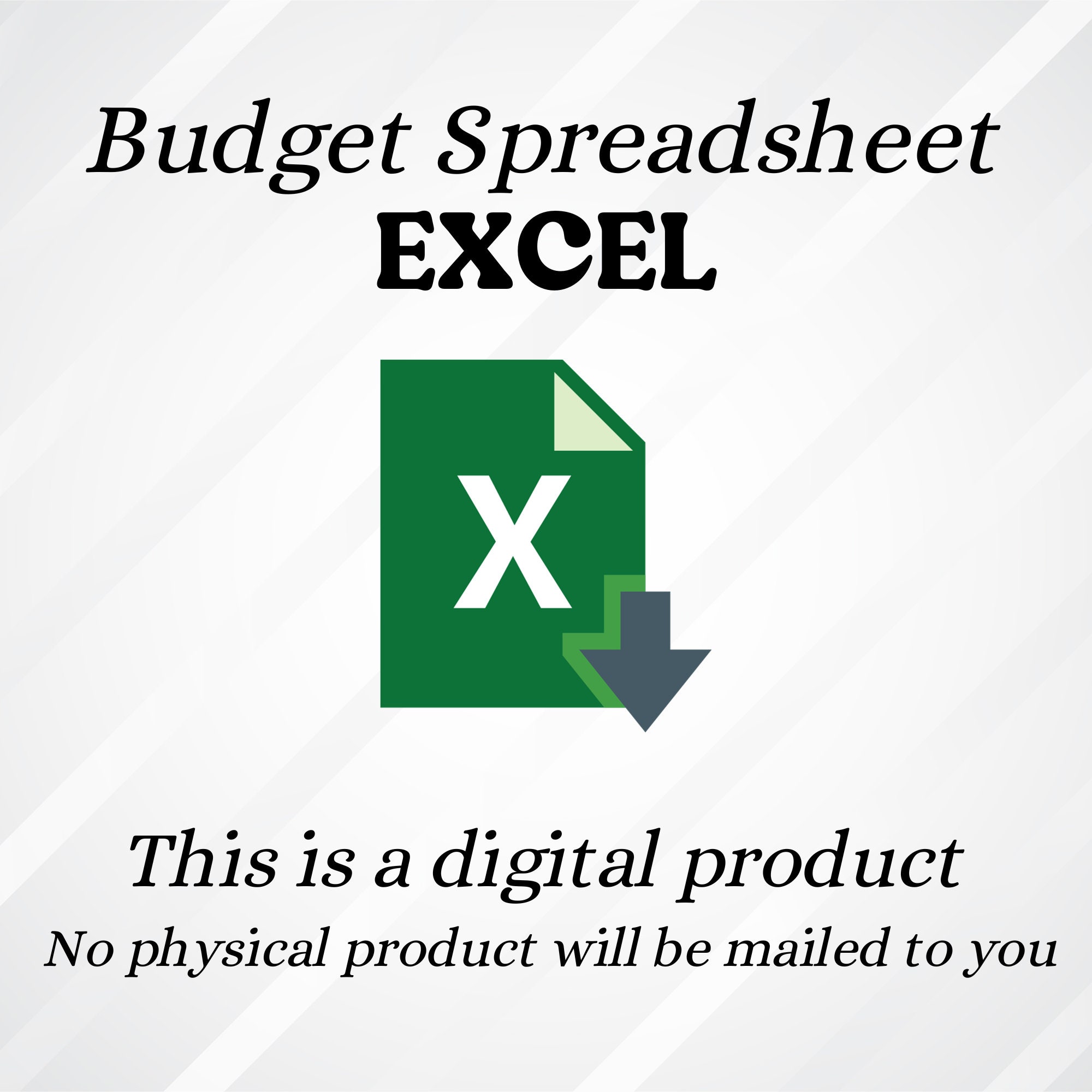 Digital Budget Planner Excel Personal Finance Spreadsheet monthly ...