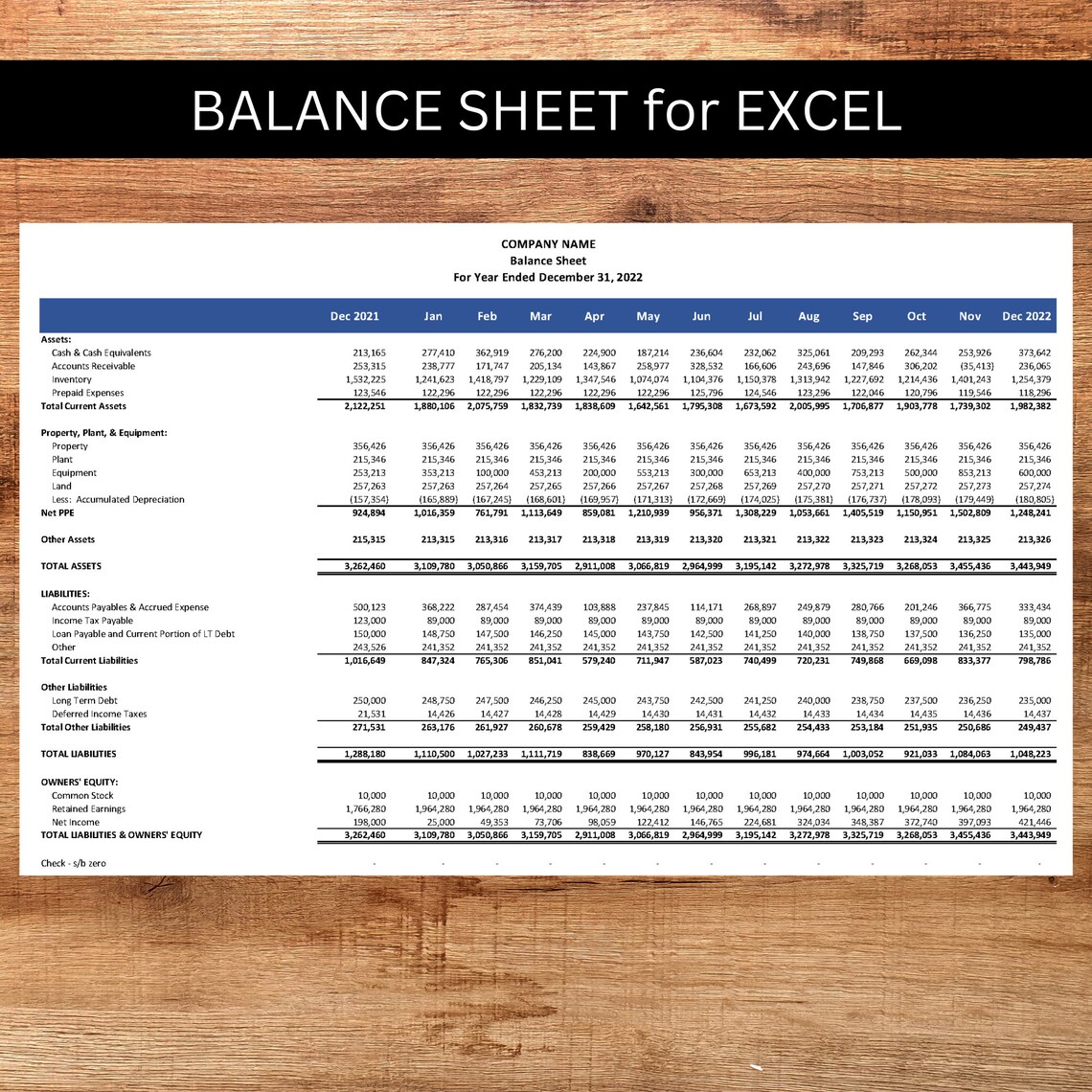 Monthly Balance Sheet Template Excel Business Templates Monthly ...