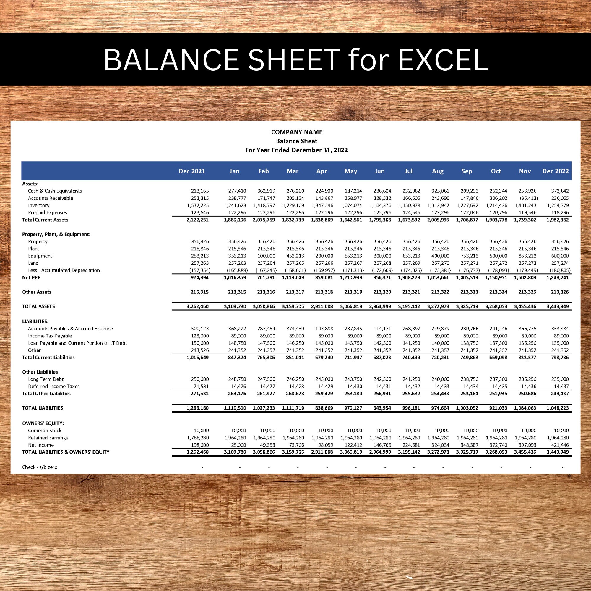 Monthly Balance Sheet Template Excel Business Templates Monthly ...
