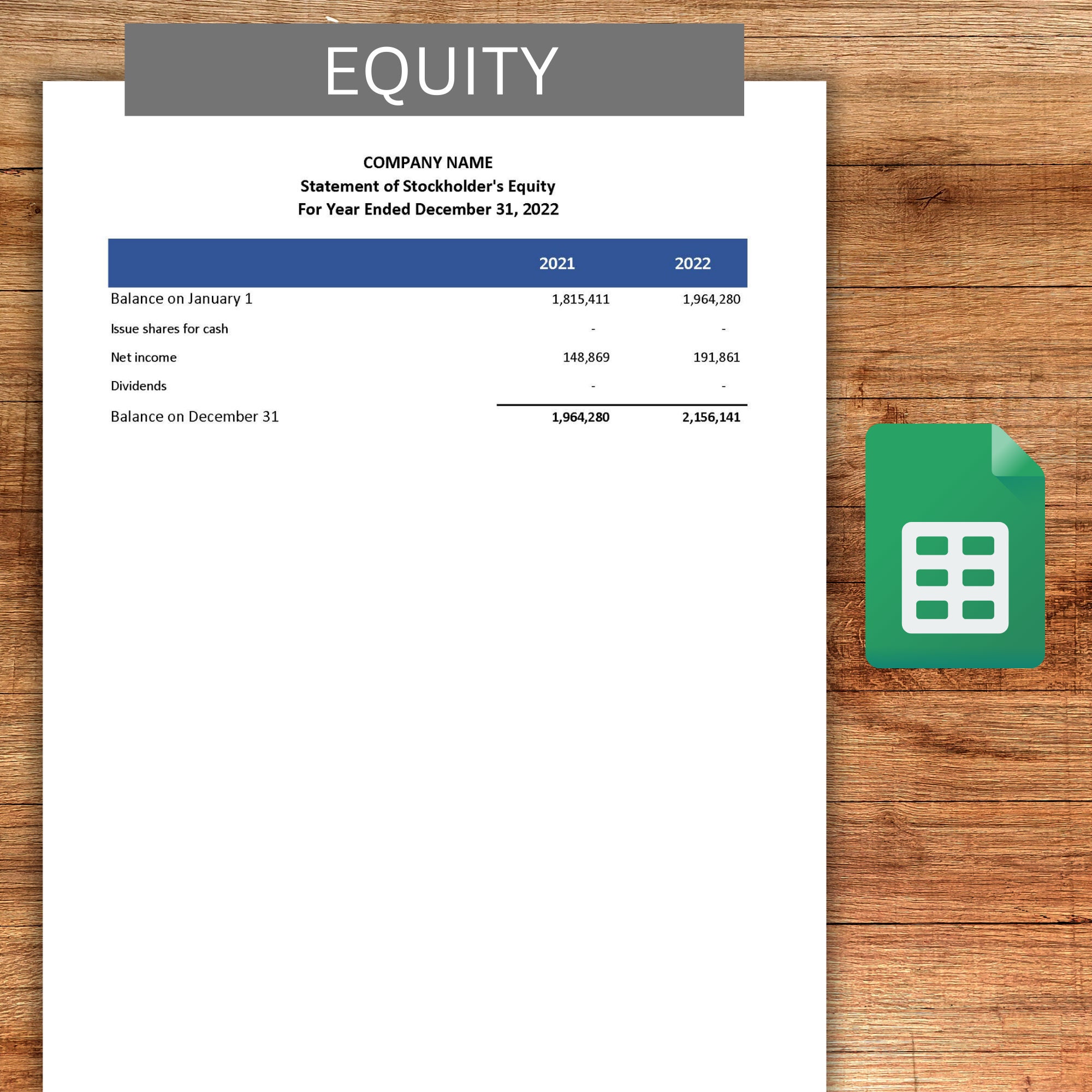 Google Sheets Financial Statement Template With Profit and Loss ...