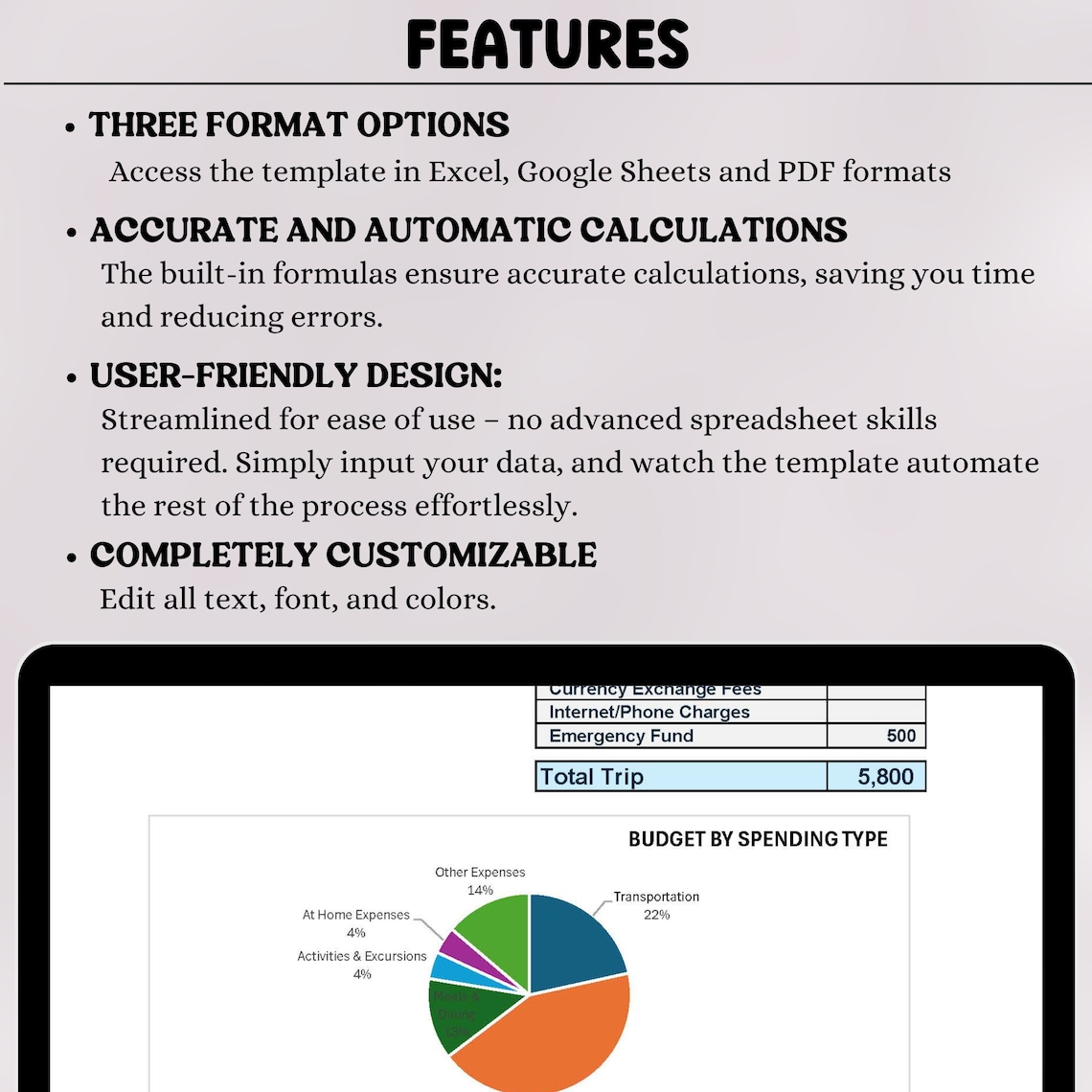 Simple Project Budget Tracker | Project Spending | Project Finance ...