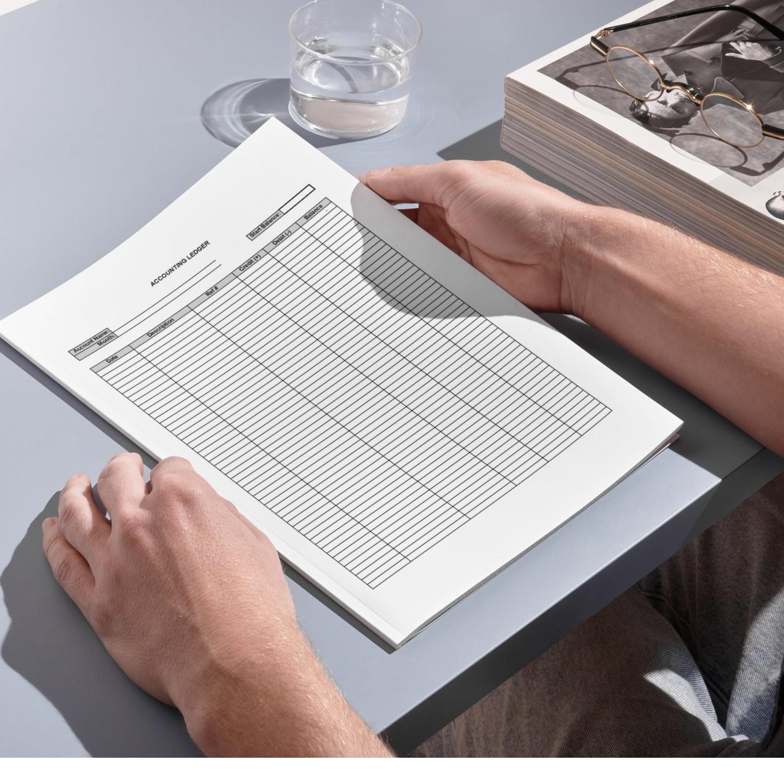Printable Columnar Paper | Accounting Ledger | Bookkeeping Digital ...