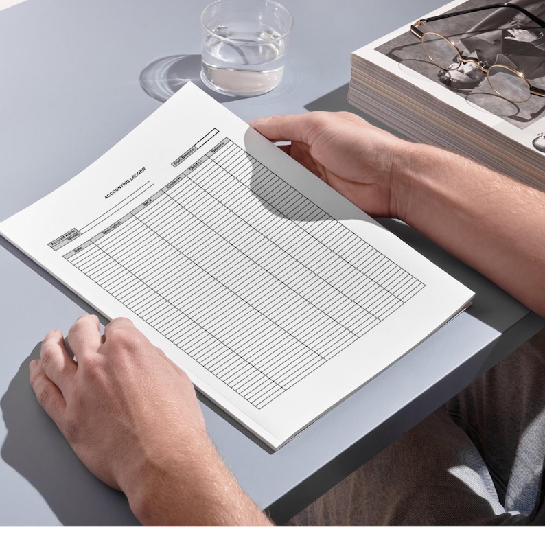 Printable Columnar Paper | Accounting Ledger | Bookkeeping Digital ...