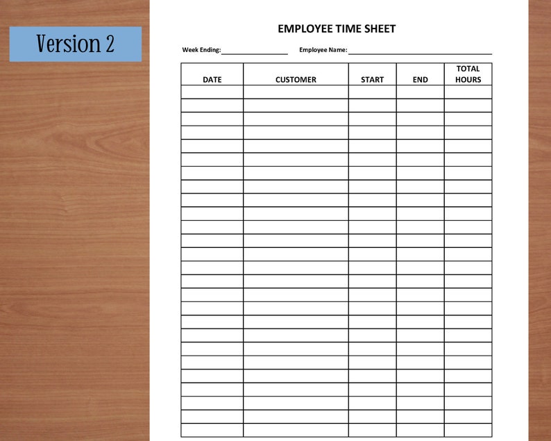 Construction Time Sheet Construction Timesheet Small Business Time ...