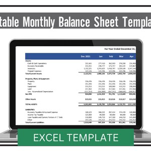 Monthly Balance Sheet Template Excel Business Templates Monthly ...