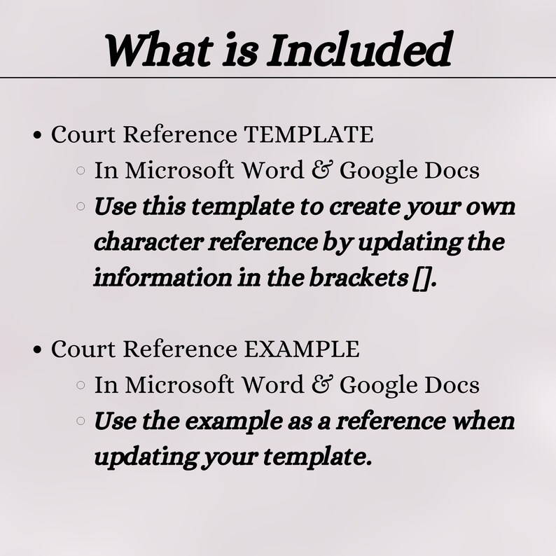 Character Reference Letter | Court Character Letter | Character ...