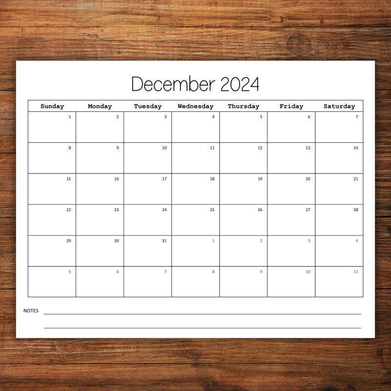 Dec. 2024 Calendar - Etsy Canada