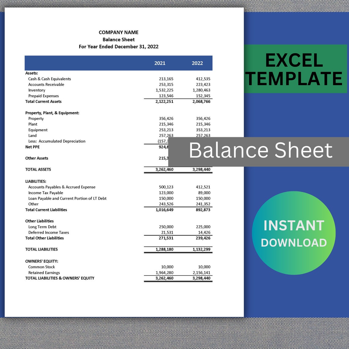 Financial Statement Template Excel Financial Statement Financial ...