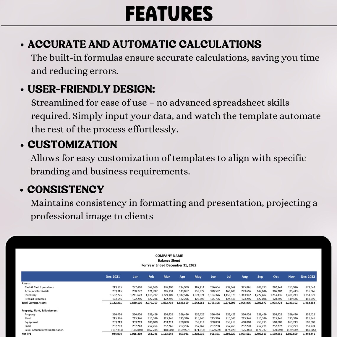 Monthly Balance Sheet Template Excel Business Templates Monthly ...