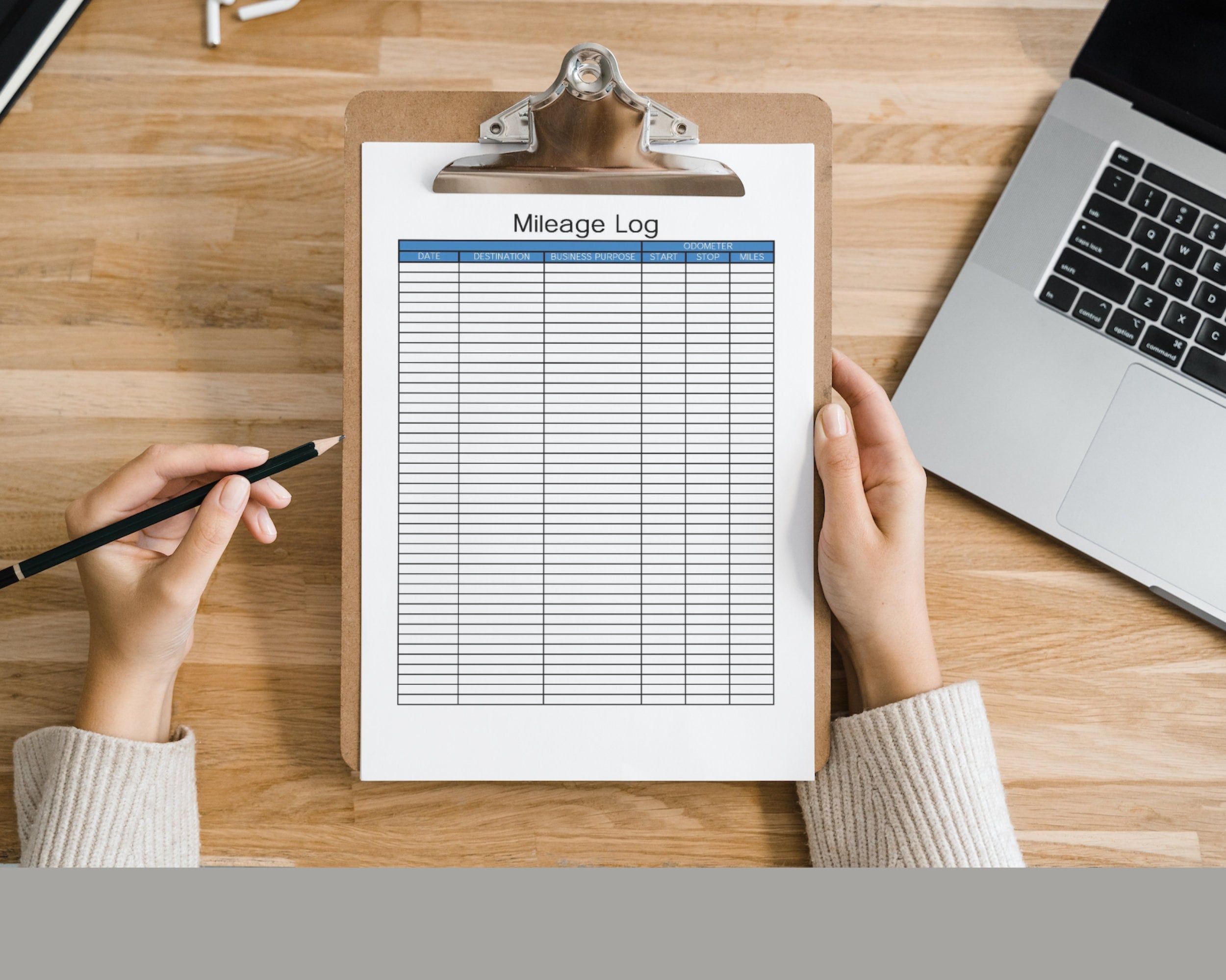 Business Mileage Log Book | Gas Mileage Reimbursement for Driving Log ...
