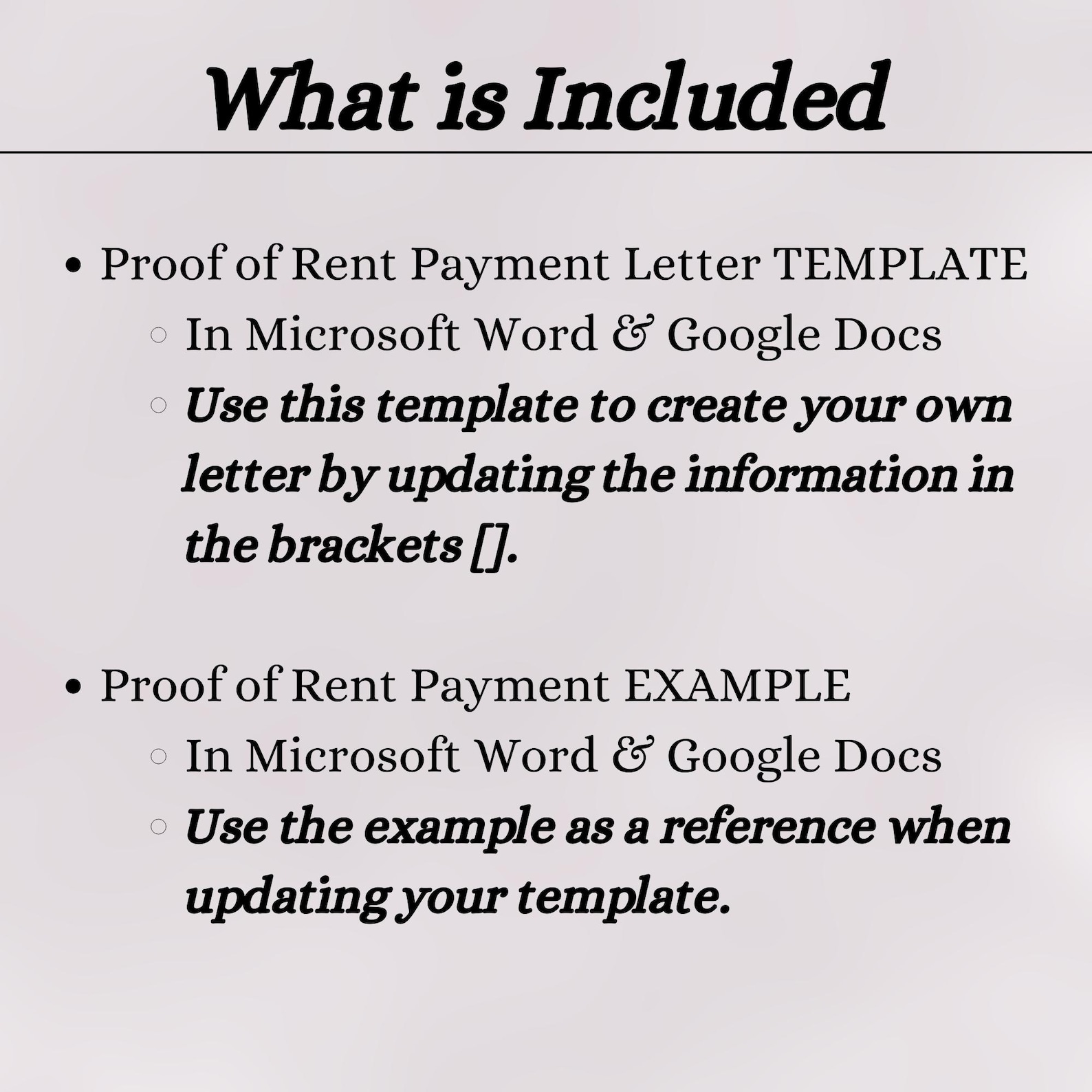 Proof of Rent Payment Letter Template | Editable Landlord Rent ...