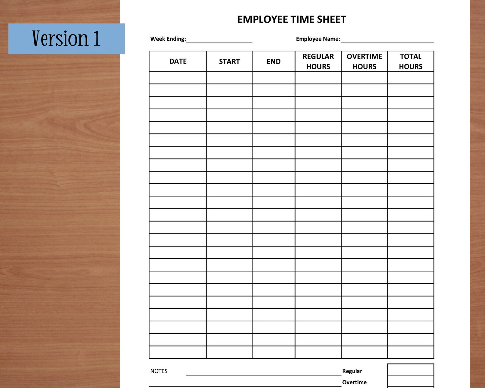 Small Business Time Sheet Employee Time Sheet Timesheet Tracker ...