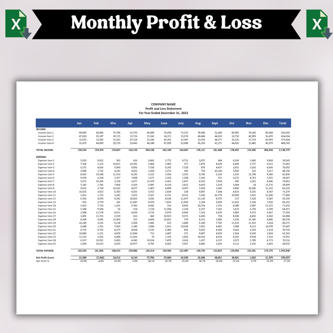 Small Business Bookkeeping Template Excel Small Business Spreadsheet ...