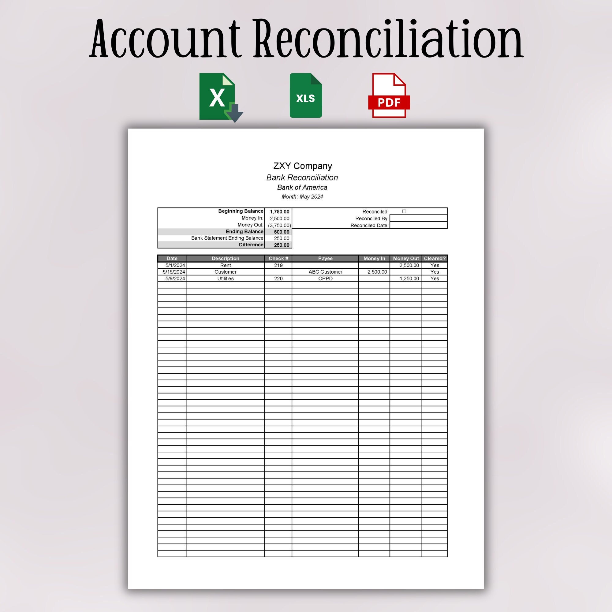 Account Reconciliation | Bank Account Tracker | Credit Card Tracker ...