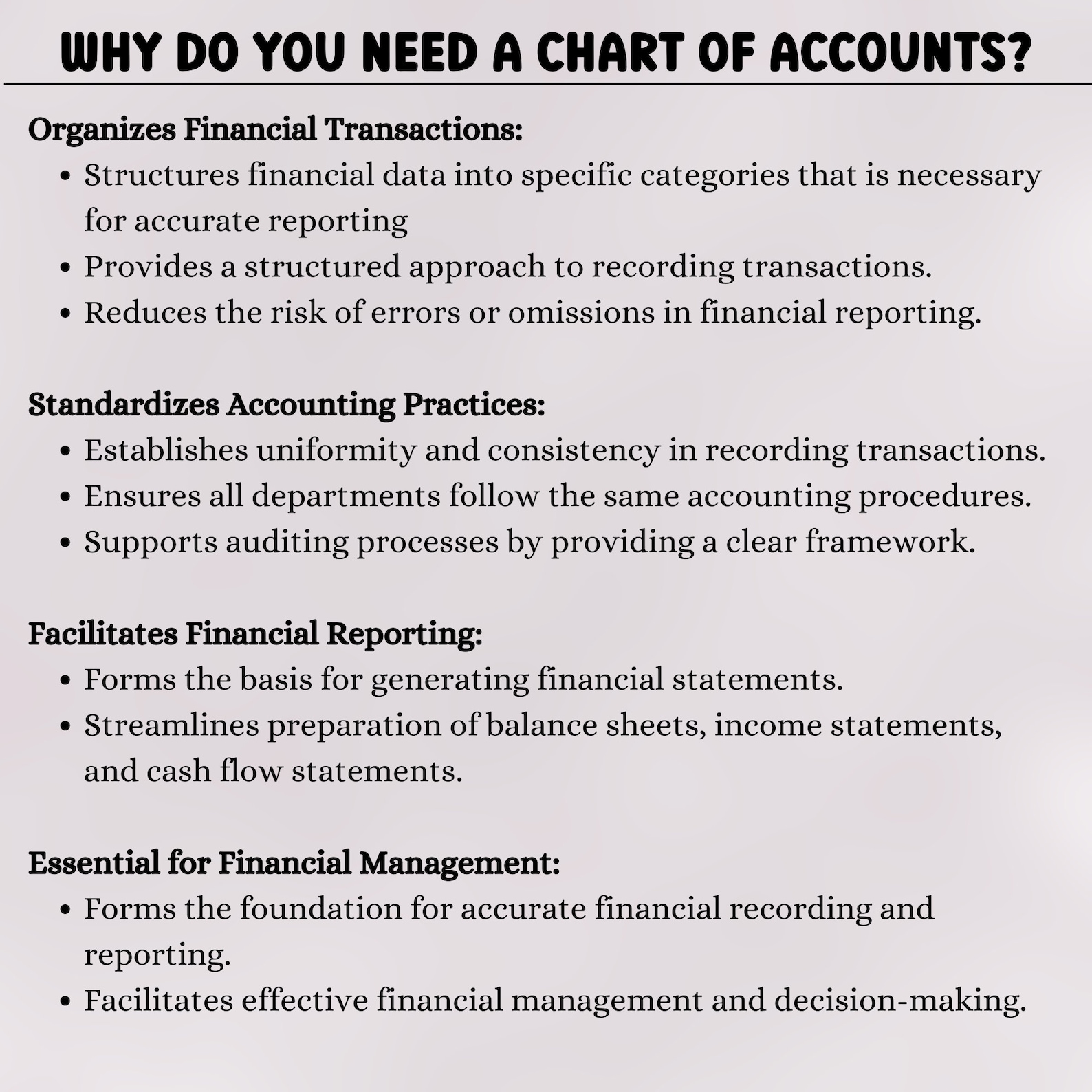 Chart of Accounts for Small Businesses | Bookkeeping Template ...