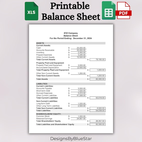 Plantilla Sencilla De Balance General En Excel Balance General En