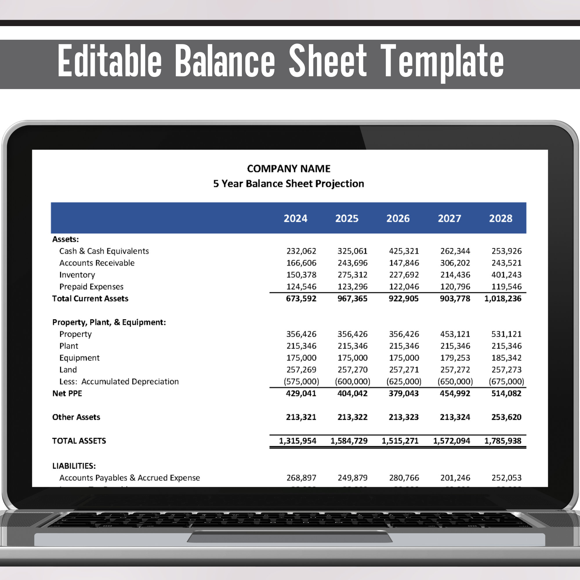 Balance Sheet | Balance Sheet Template | Google Sheets Balance Sheet ...