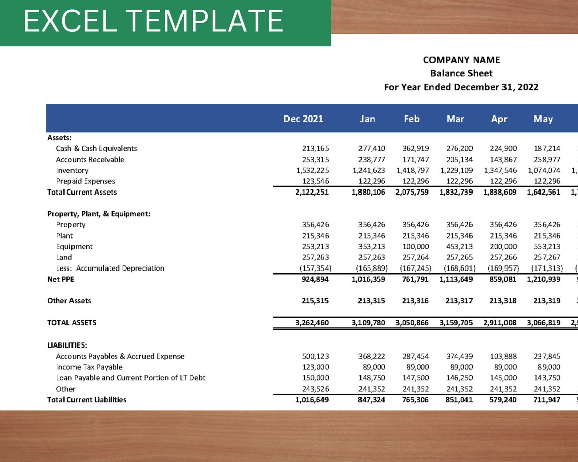Monthly Balance Sheet Template Excel Business Templates Monthly ...