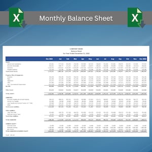 Monthly Balance Sheet Template Excel Business Templates Monthly ...