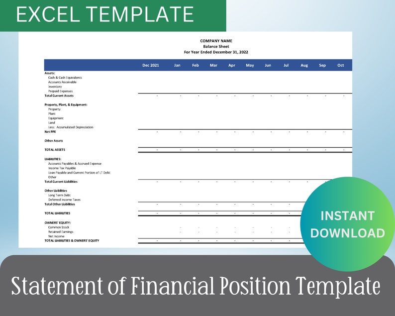 Monthly Balance Sheet Template Excel Business Templates Monthly ...