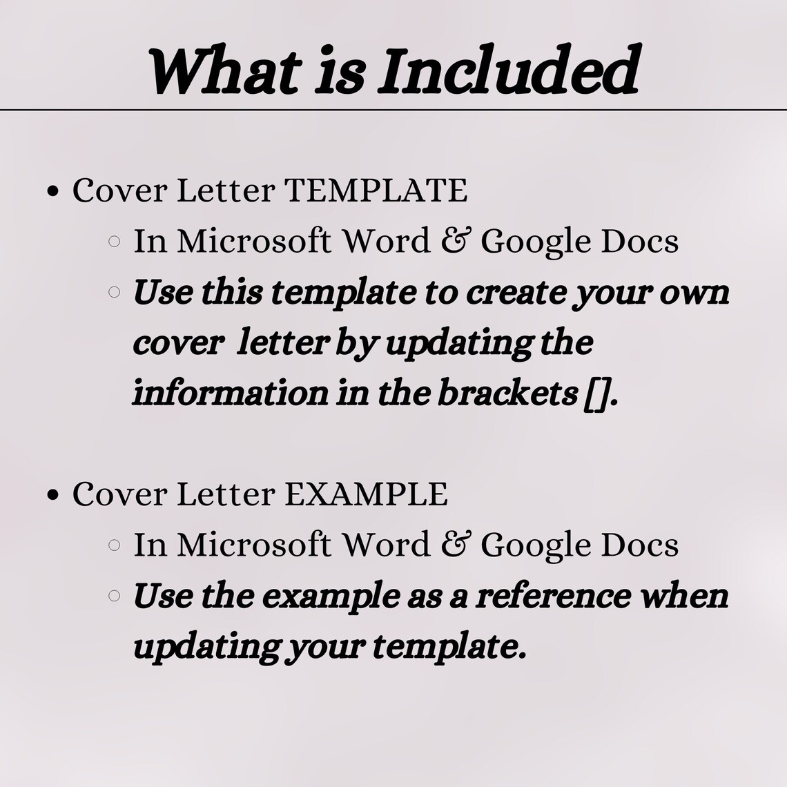 Cover Letter Template in Microsoft Word and Google Docs | Example Cover ...
