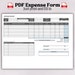 Editable Excel Spreadsheet Employee Reimbursement Form HR Template ...