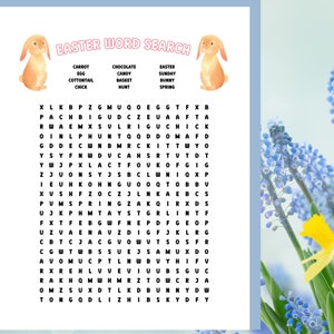 Printable Word Search Easter Word Search Easter Basket Stuffers Easter ...