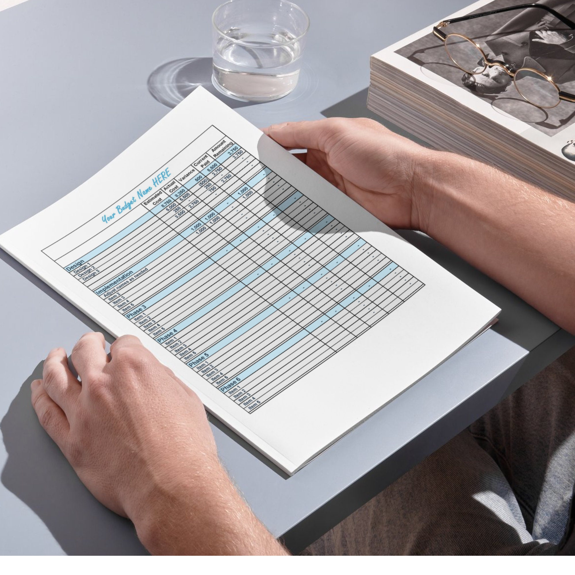 Simple Project Budget Tracker | Project Spending | Project Finance ...
