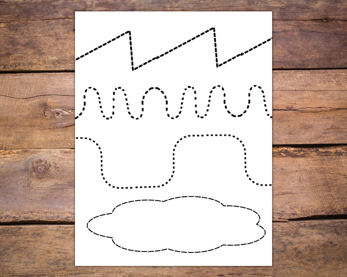 Montessori Cutting Strips Montessori Materials Scissor Skill Worksheet ...