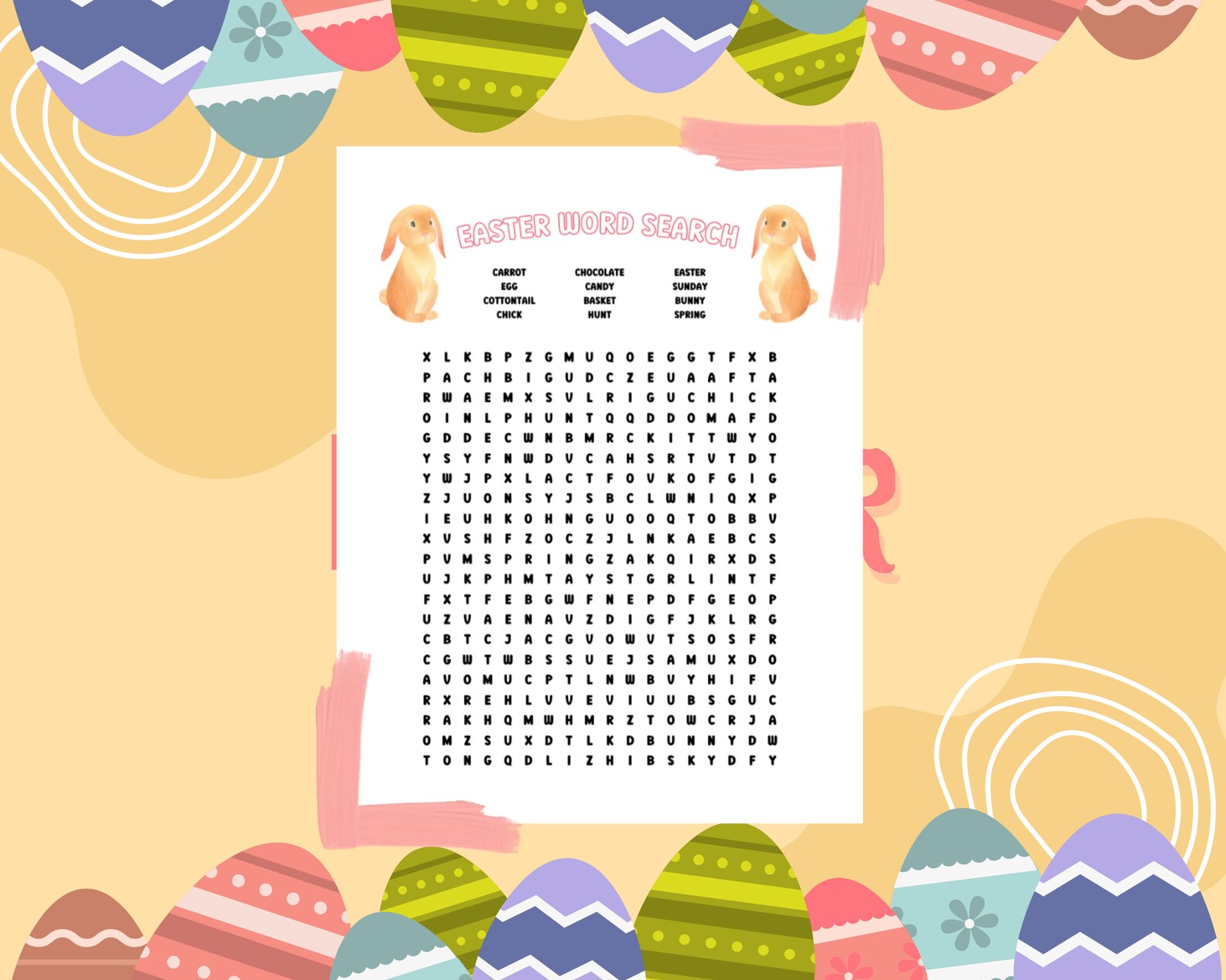 Printable Word Search Easter Word Search Easter Basket Stuffers Easter ...