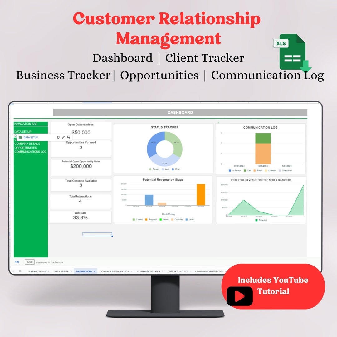 Client Tracker | Client Planner | Client Management | CRM Dashboard ...