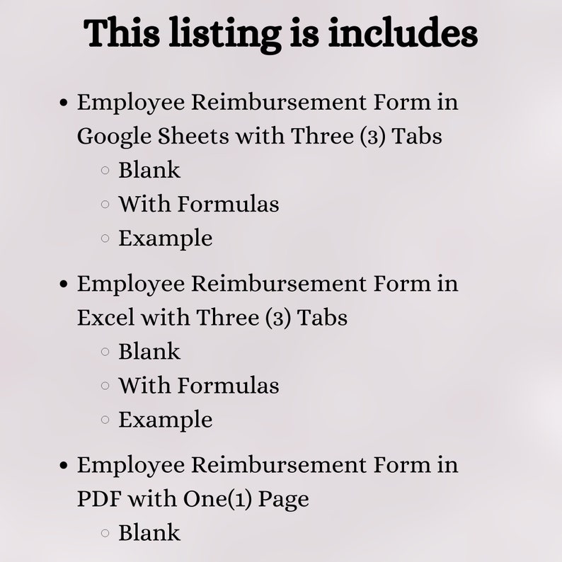 Printable Expense Report Form | Editable Employee Reimbursement ...