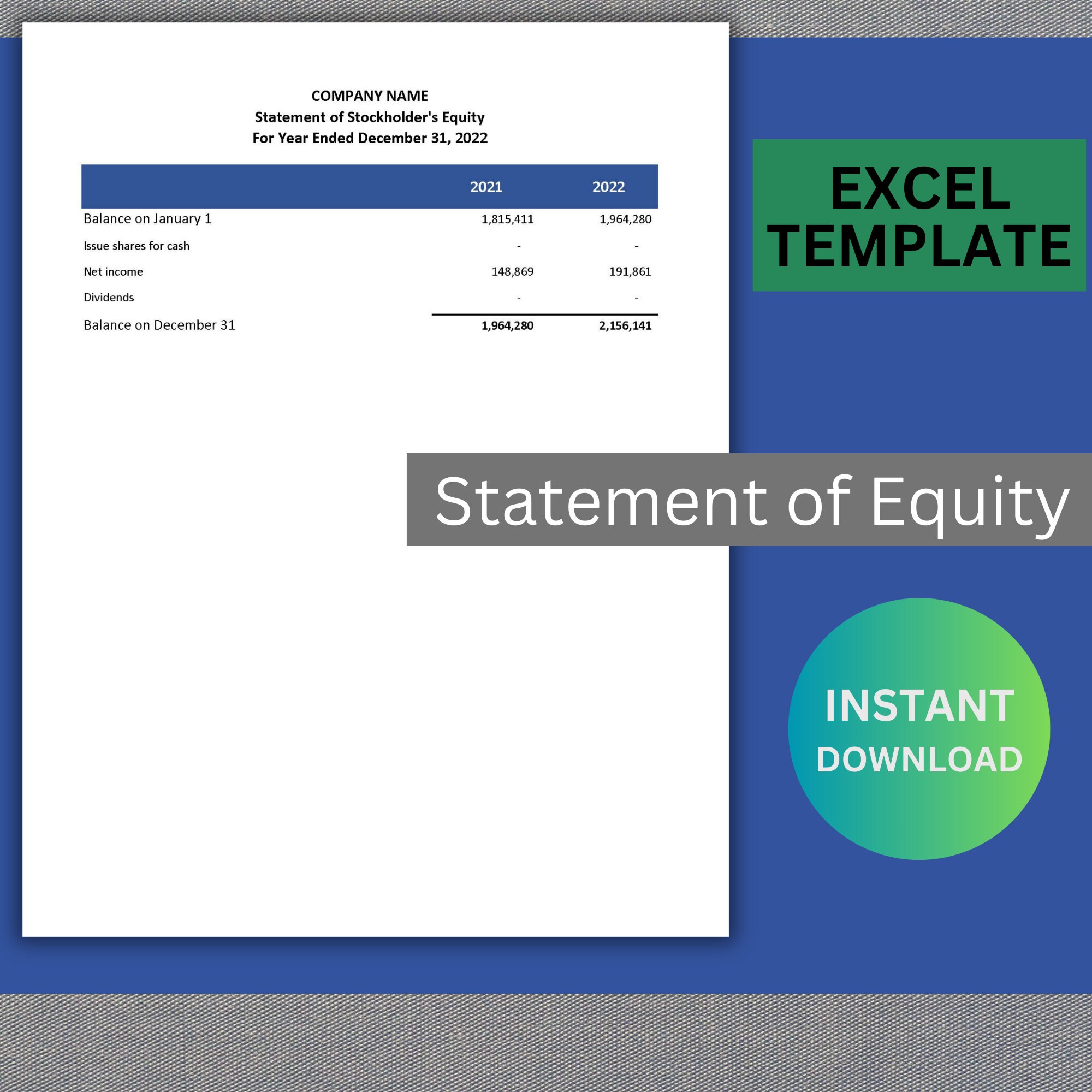 Financial Statement Template Excel Financial Statement Financial ...