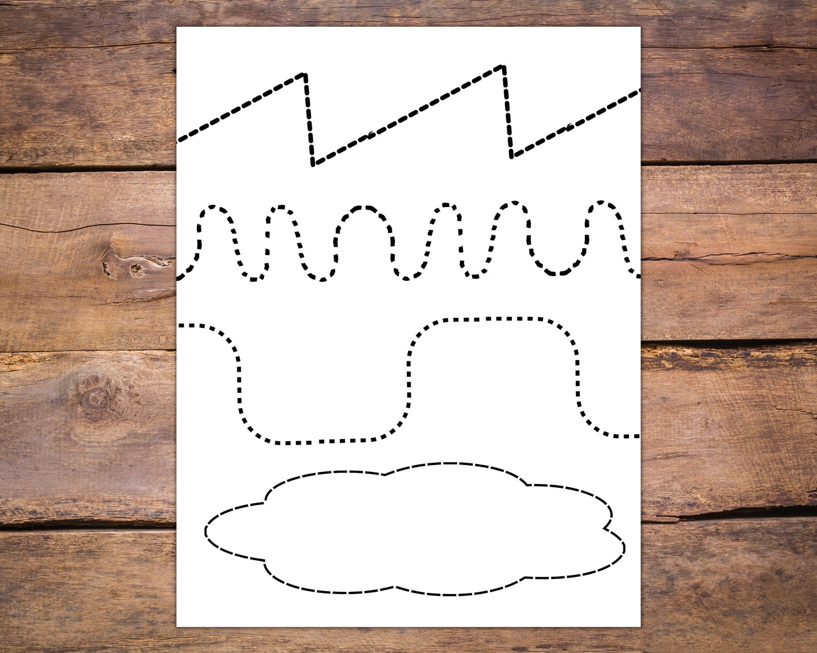 Montessori Cutting Strips Montessori Materials Scissor Skill Worksheet ...